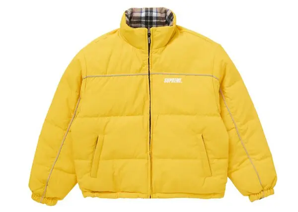 Supreme Reversible Puffer Jacket - Yellow