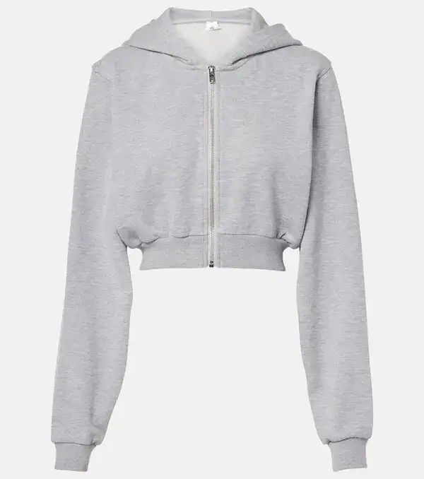 Alo Yoga Sweet Escape Cotton-Blend Hoodie - Grey | Editorialist
