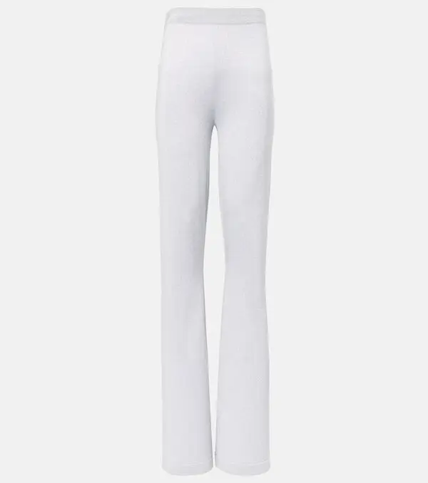 Missoni Lamé Straight Leg Pants - Silver