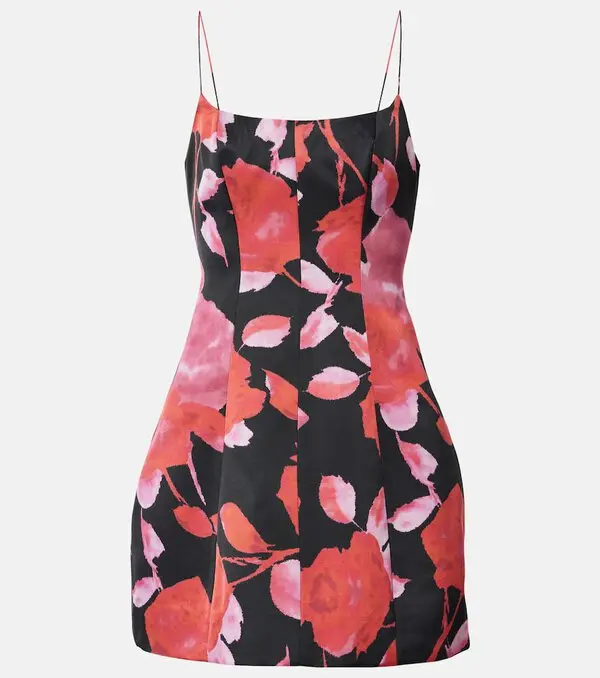 Blumarine Printed Mini Dress - Black