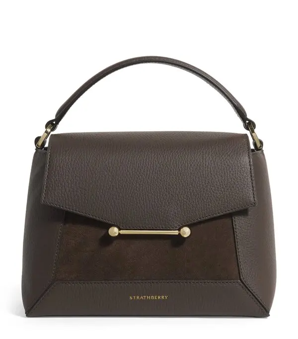 Strathberry Leather Mosaic Top-handle Bag - Brown