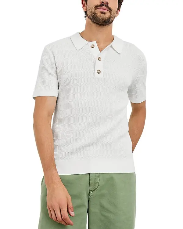 Rails Relaxed Fit Nathan Polo Shirt - White