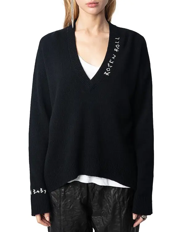 Zadig&Voltaire Miky Ws Rock And Roll Cashmere Sweater