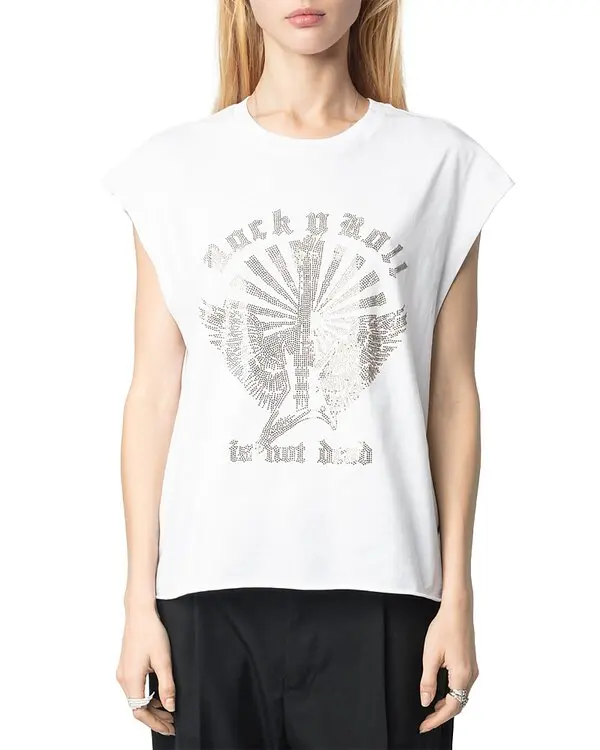 Zadig&Voltaire Cloe Guitar Wings Tee - White