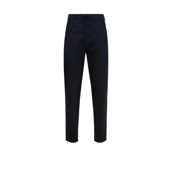 Moncler Cotton Gabardine Chinos - Blue