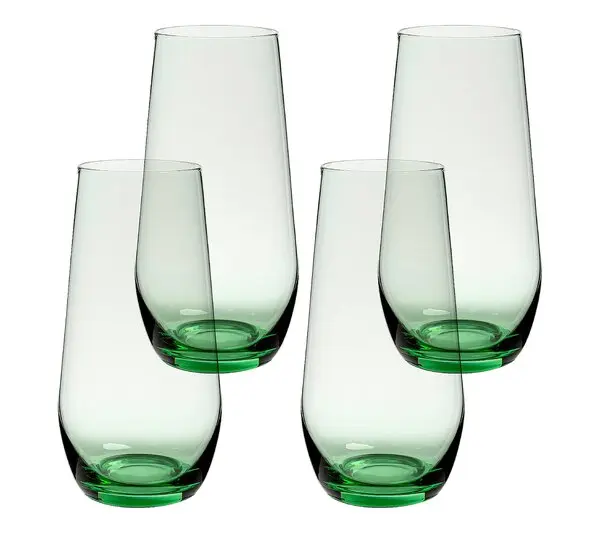 OVERANDBACK Over&back Stemless Mouth-blown Colored Glasswar E Set Of 4
