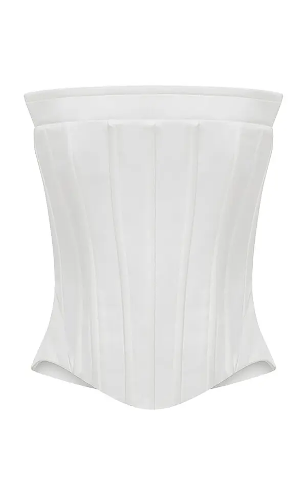 Ila Yuan Crepe Corset Top