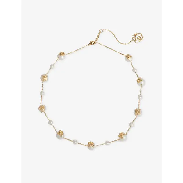 Burberry Gold-plated Brass And Pearl Necklace