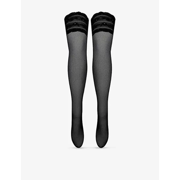 Agent Provocateur Signature Fishnet Hold-ups