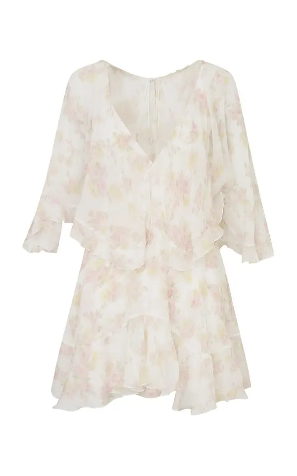 LoveShackFancy Aveline Ruffled Mini Dress - Multi