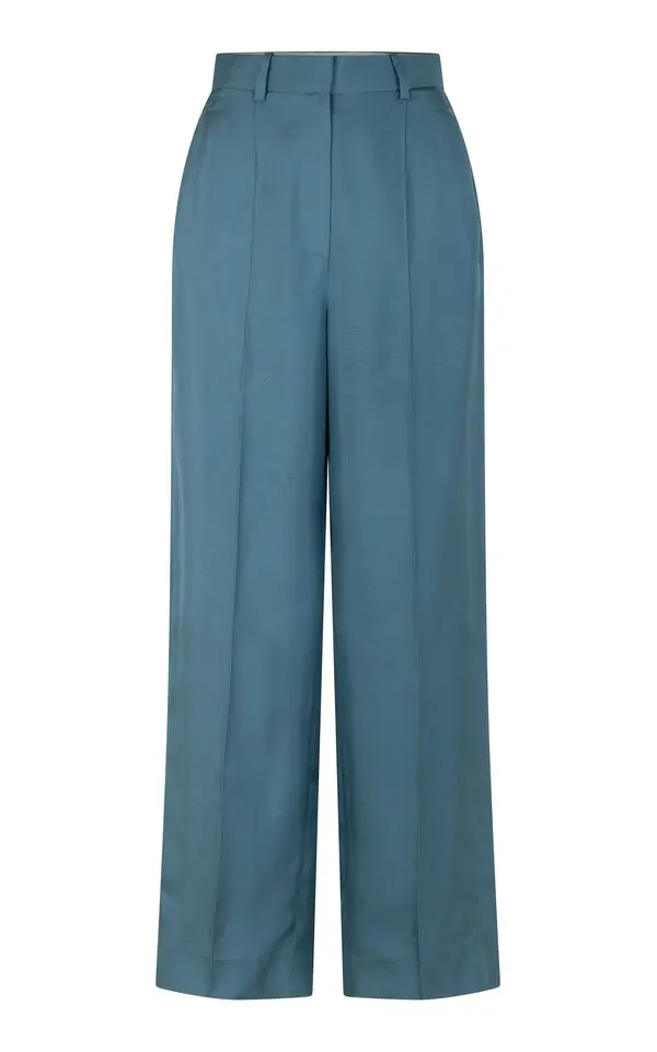 HEIRLOME Antonella Straight-leg Dupioni Silk Pants