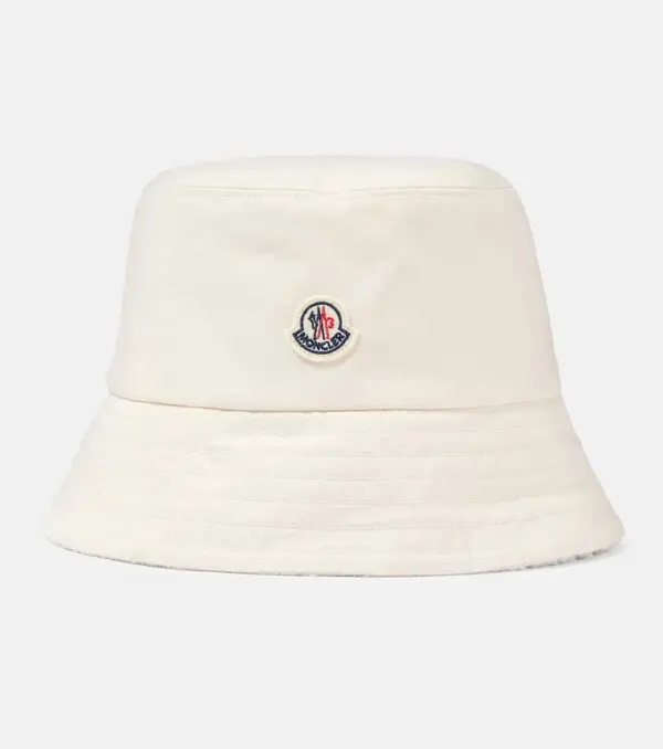 Moncler Cotton Bucket Hat - White