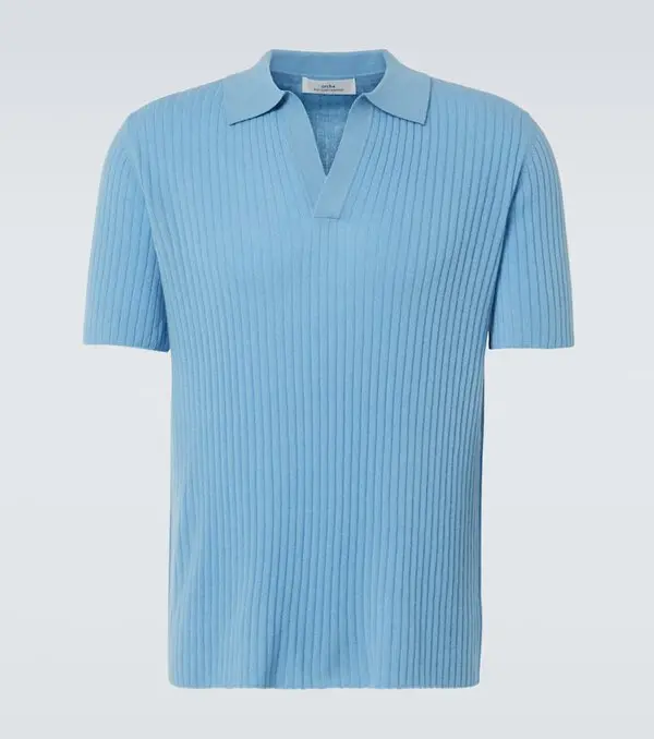 Arch4 Mr Timo Cashmere Polo Sweater - Blue