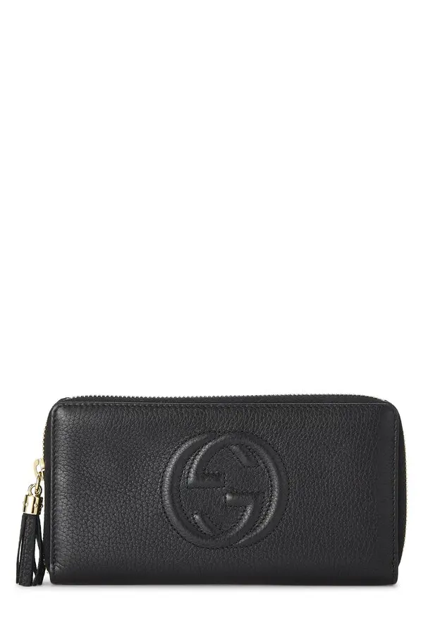 Gucci Leather Soho Zip Around Wallet