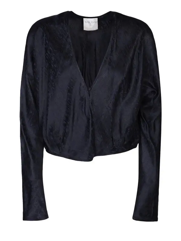 FORTE_FORTE Silk-blend Shirt - Blue