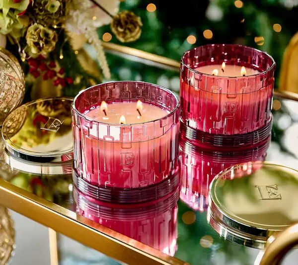 HOMEWORX BY SLATKIN + CO. As Is Elton John Slatkin + Co. S/2 14oz Wine Candles