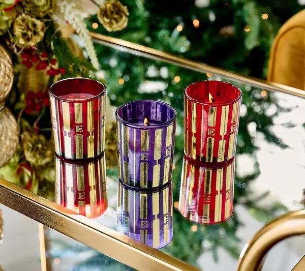 HOMEWORX BY SLATKIN + CO. As Is Elton John Slatkin + Co. 3pc Englishjelly Candleset
