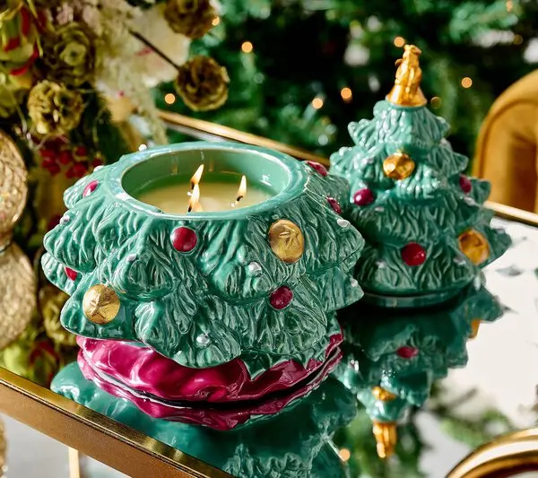 HOMEWORX BY SLATKIN + CO. As Is Eltonjohnbyslatkin + Co. 14oz Woodsidetree Candle