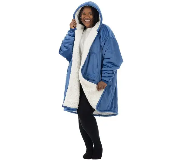 THE COMFY As Is Original Full Zip Wearable Blanketw/sherpa