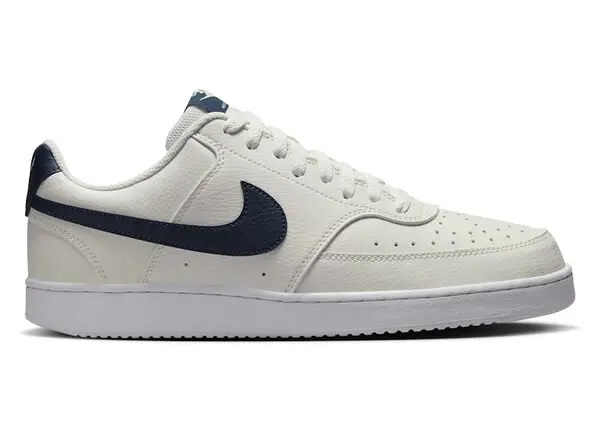 Nike Court Vision Low Sneakers - Sail/white/armory Navy Blue