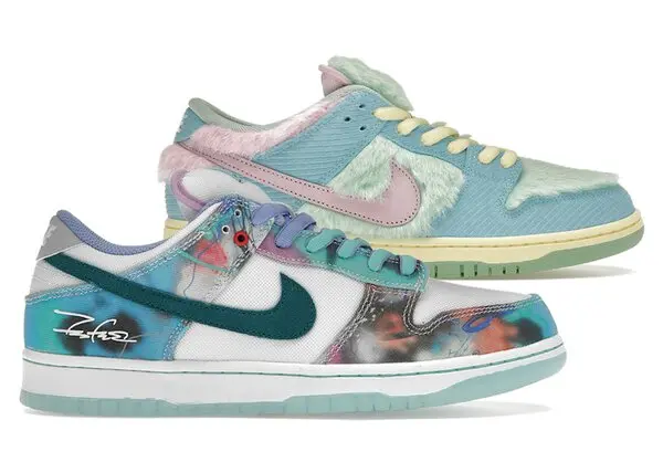 Nike Dunk Low Futura Laboratories X Verdy Visty Sneakers - Mutli/color