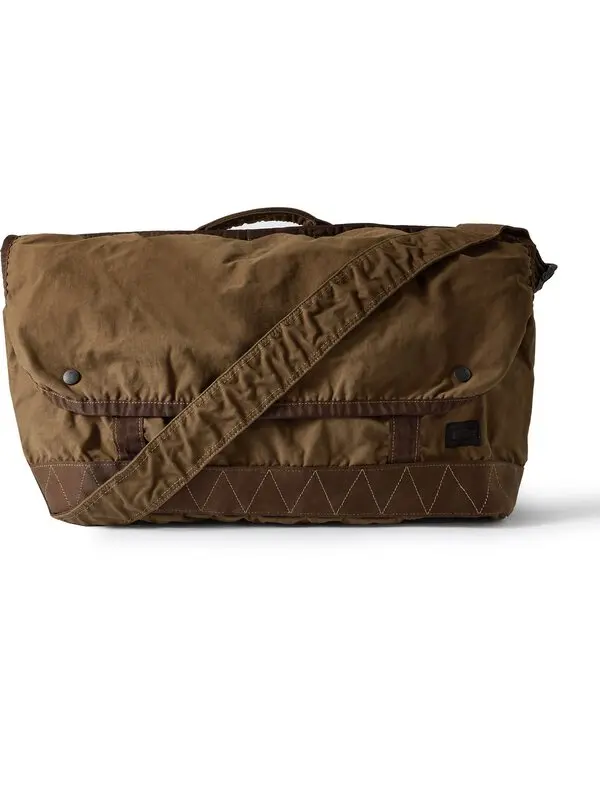 PORTER-YOSHIDA & CO Crag L Canvas Messenger Bag - Brown