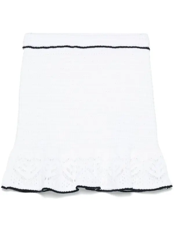 Blumarine Crochet Mini Skirt