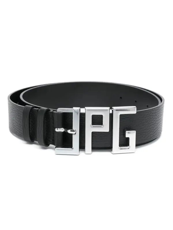 Jean Paul Gaultier Leather Belt - Black