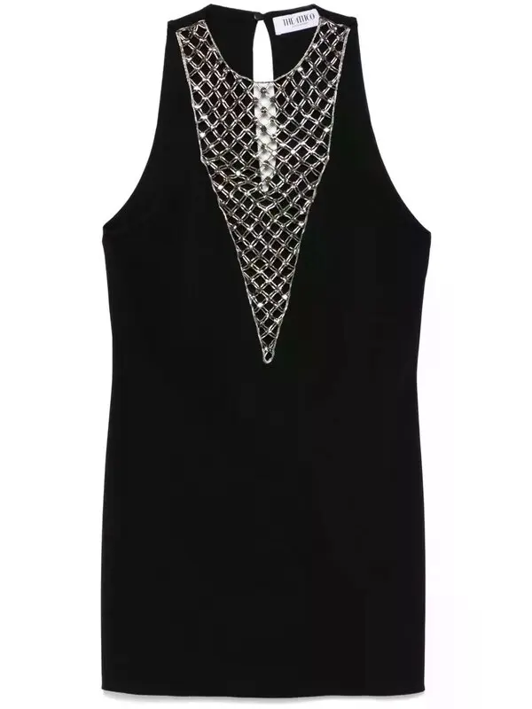 Attico Bead-embellished Mini Dress