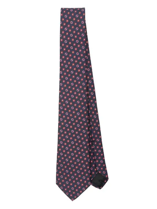 Gucci Interlocking G Neck Tie - Blue