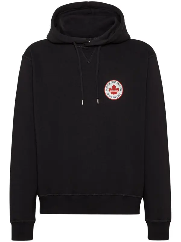 Dsquared2 Cotton Hoodie - Black