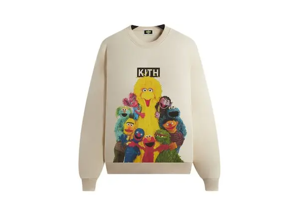 Kith X Sesame Street Group Hug Nelson Crewneck Sweatshirt