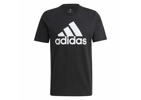 Adidas Essentials Big Logo Tee Shirt - Black/white
