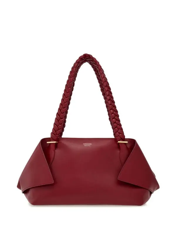 FERRAGAMO Scarf Shoulder Bag - Red
