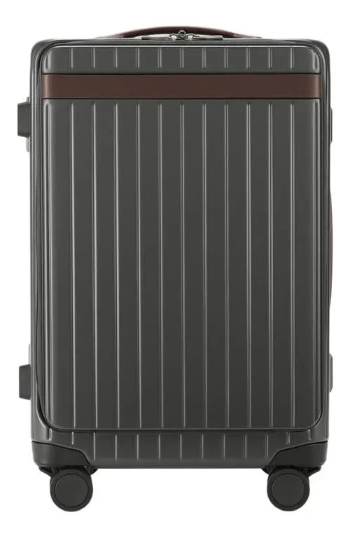 CARL FRIEDRIK Carry-on Suitcase - Grey / Chocolate