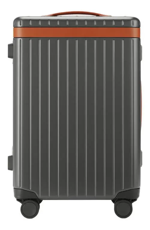 CARL FRIEDRIK Carry-on Suitcase - Grey/cognac