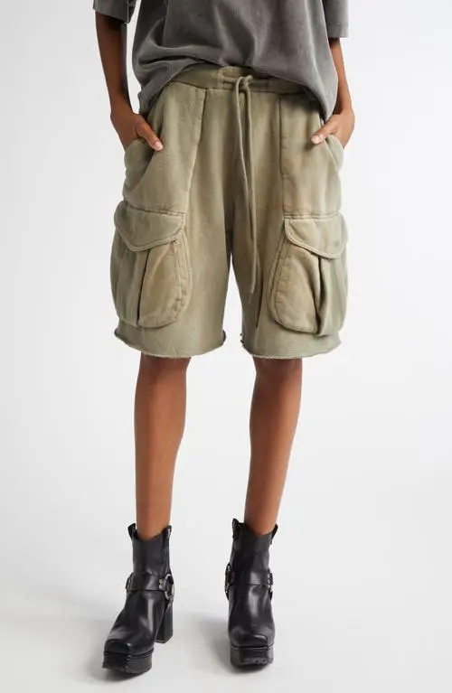 R13 Relaxed Multipocket Sweat Shorts