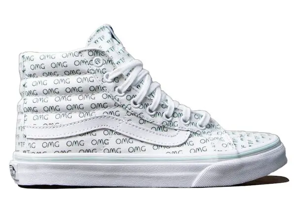 VANS Sk8-hi Slim Sayings High-top Sneakers - White