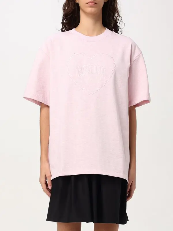 GANNI T-shirt - Pink