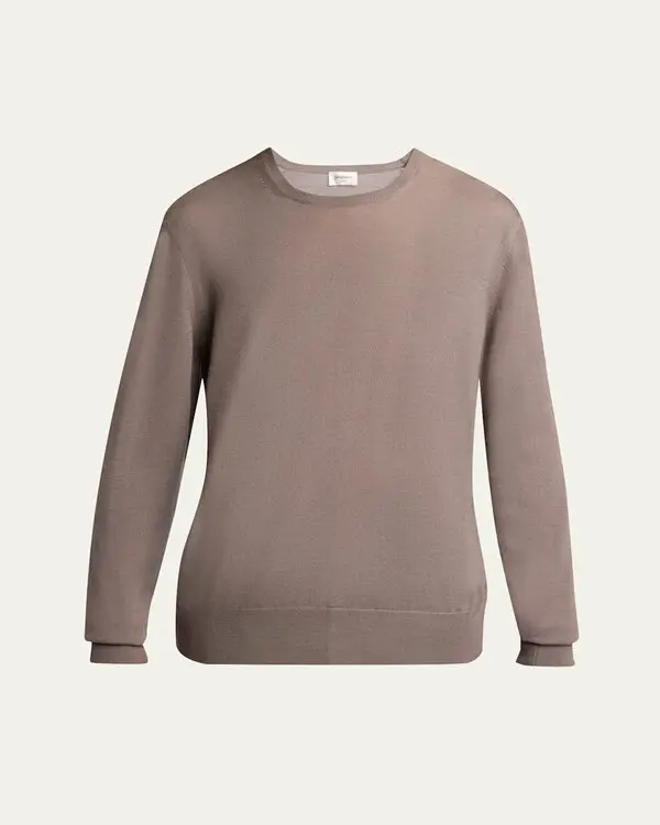 Saint Laurent Fine-gauge Knit Crewneck Sweater - Off White