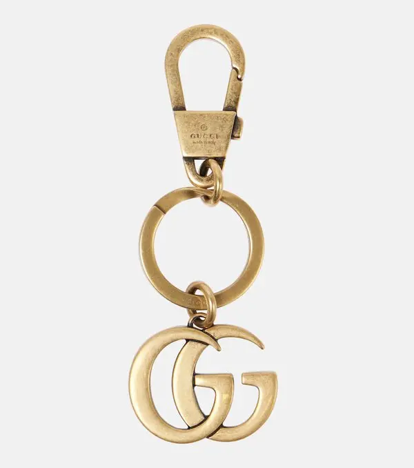 Gucci Double G Keychain - Gold