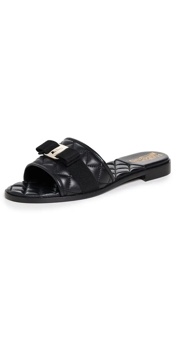 FERRAGAMO Lovec Q Sandals - Nero