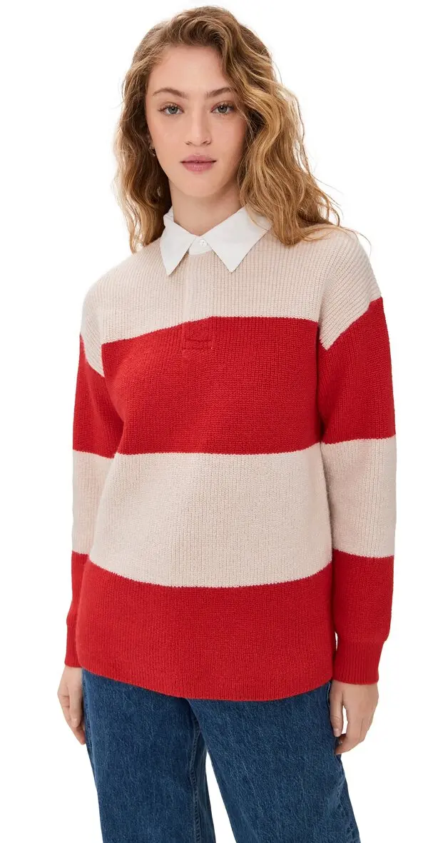 Line & Dot Waylon Striped Sweater