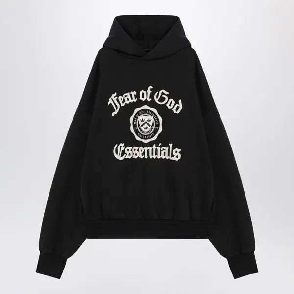 Fear Of God University Logo Hoodie - Black