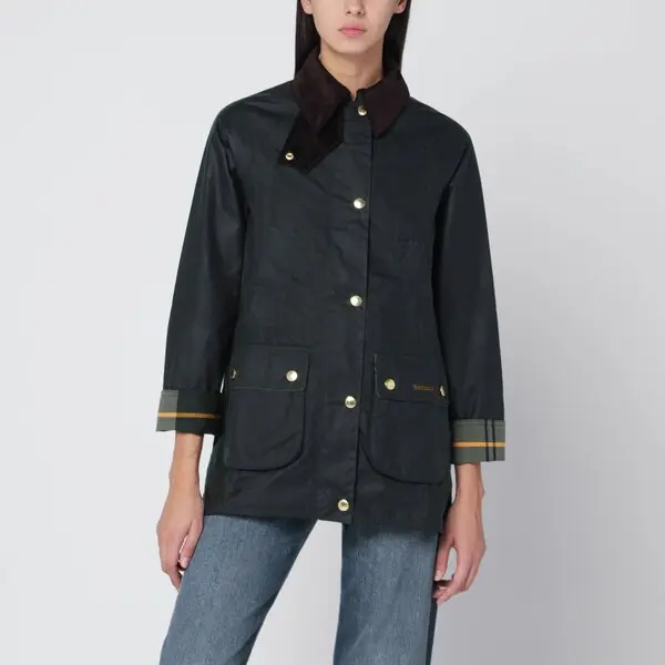 Barbour Modern Beadnell Waxed Cotton Jacket - Green