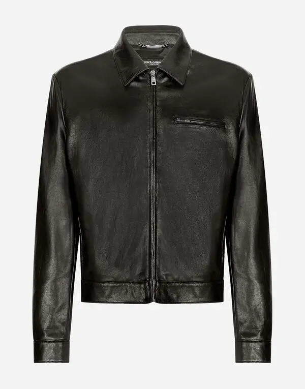 Dolce & Gabbana Lambskin Bomber Jacket