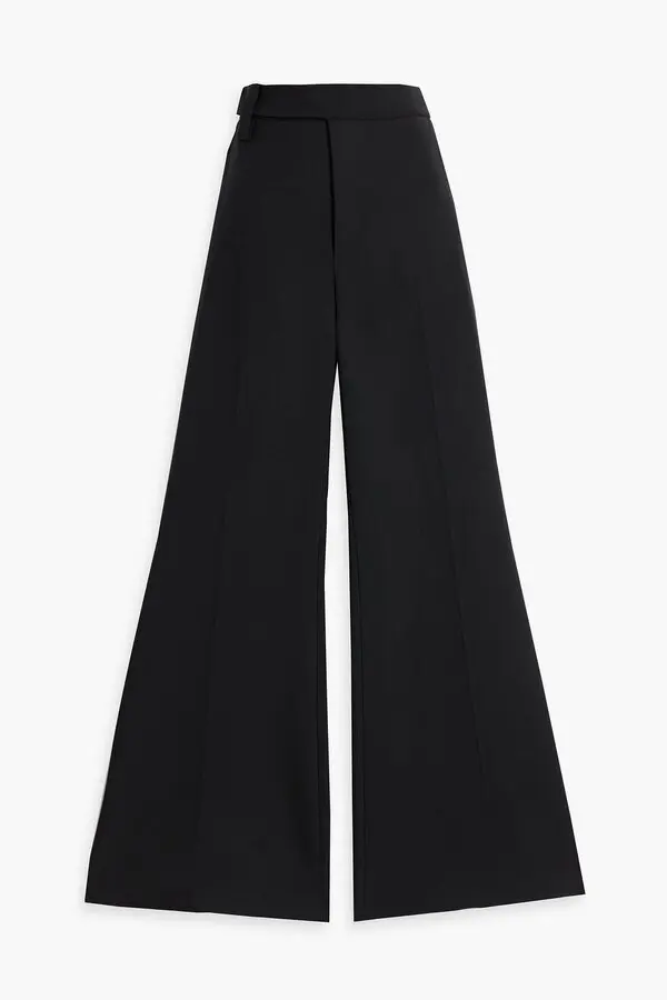Oscar De La Renta Wool-blend Wide-leg Pants