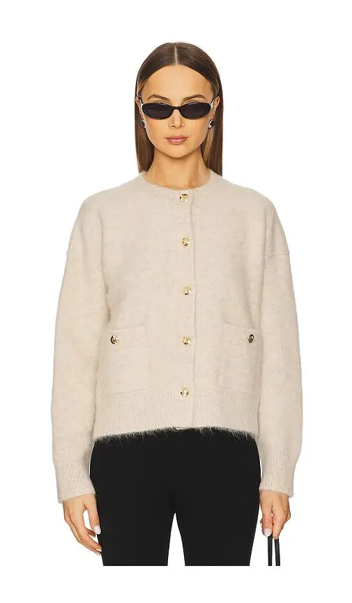 ANINE BING Bobbie Cardigan - Light Oat