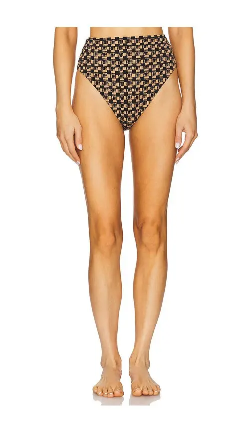 CLEOBELLA Kimber Bikini Bottom - Black & Chocolate