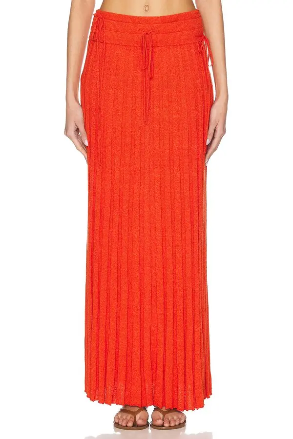 Christopher Esber Straccio Knitted Skirt - Red